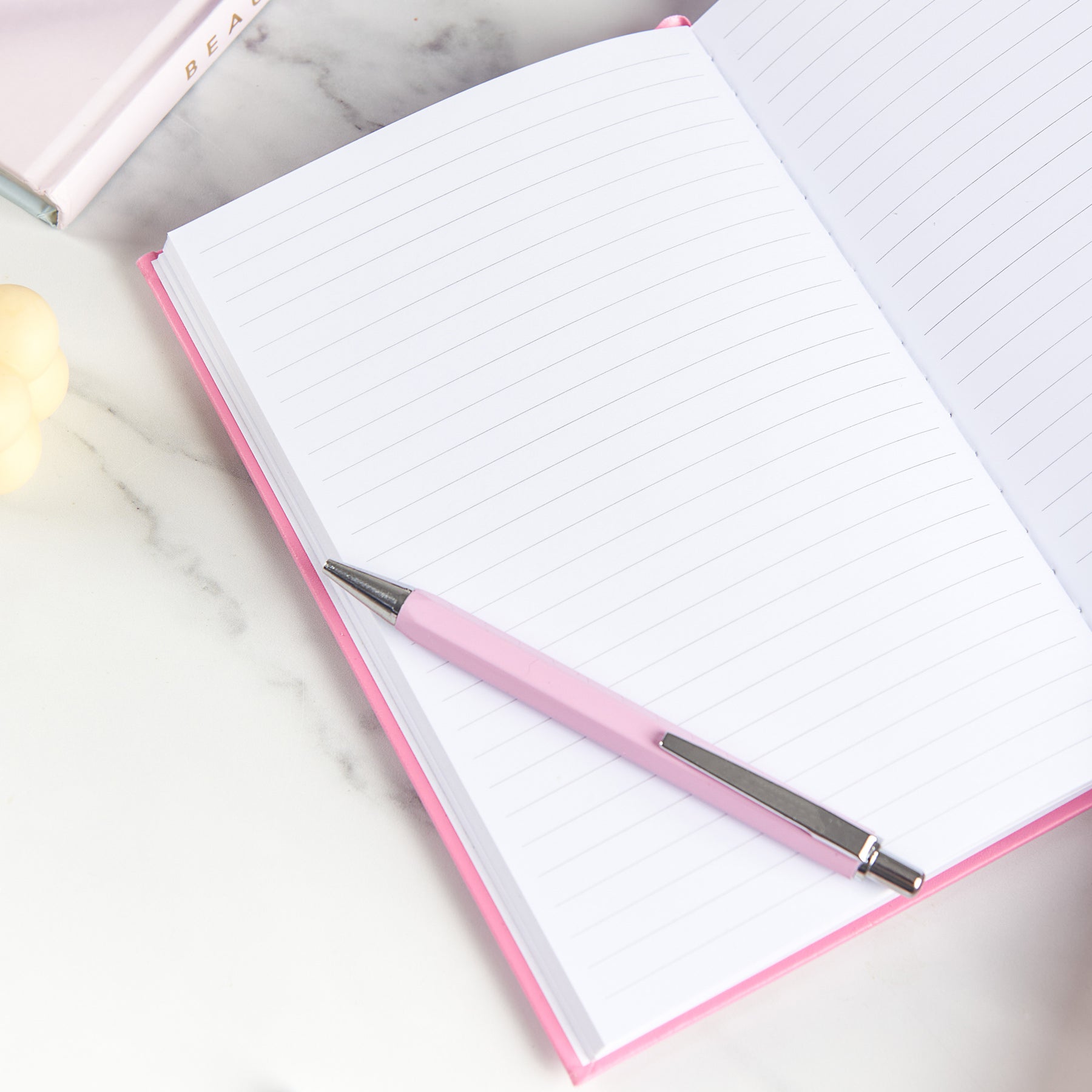 A5 Premium Pink PU Leather Notebook: 'Born to Make History' – Lovendu